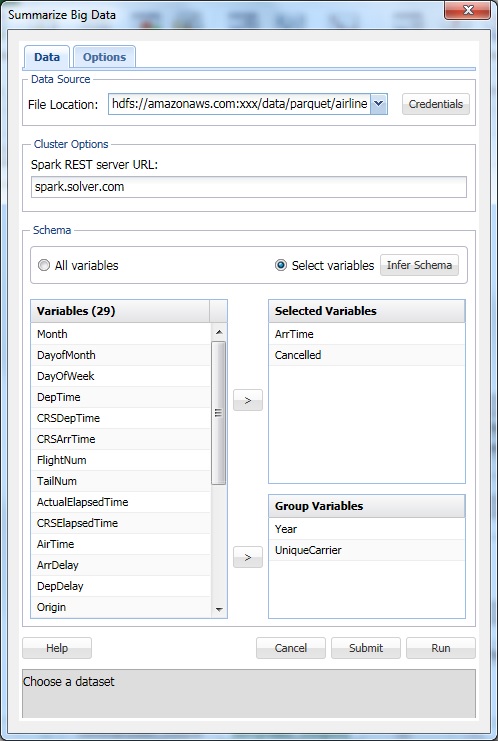 Sampling and Summarizing Big Data | solver