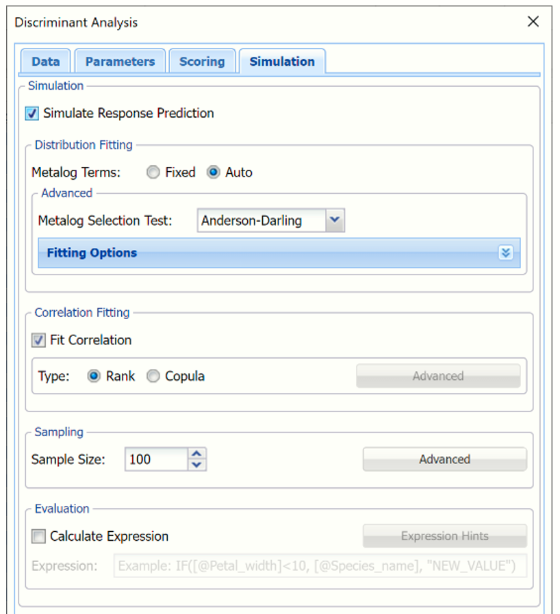 Using Discriminant Analysis | solver