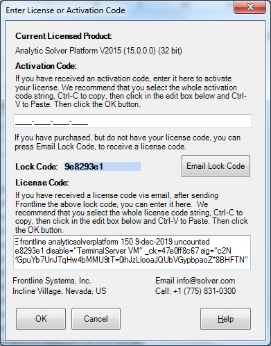 Help Icon Menu Overview | solver