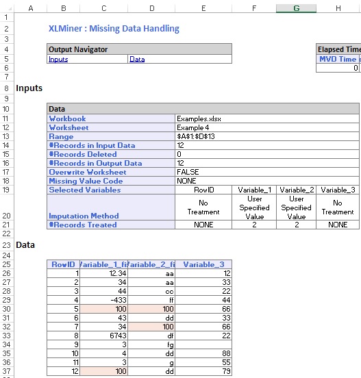 Missing Data Handling Examples | solver