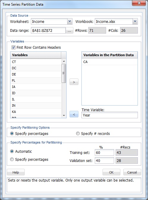 Moving Average Smoothing Example | solver
